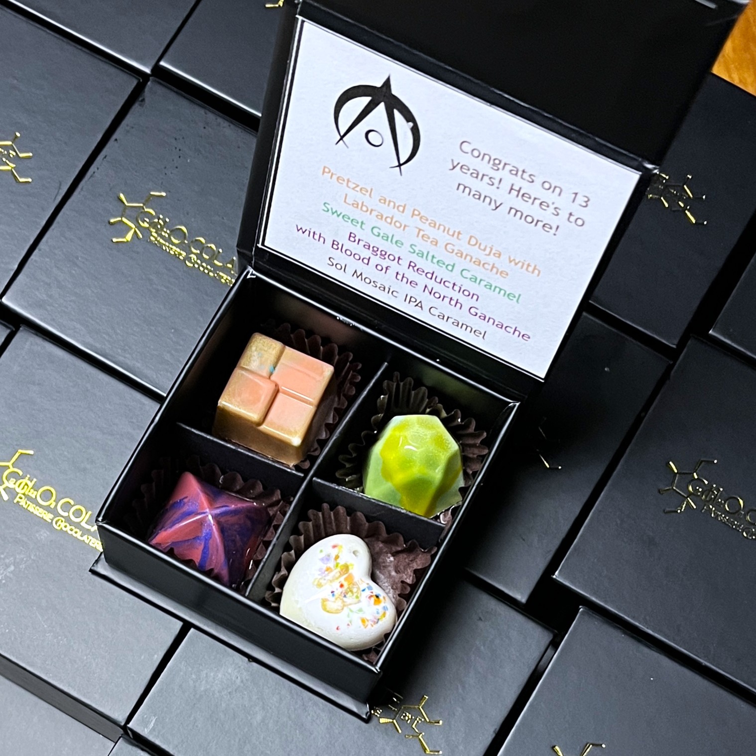 Chef Choice 4 Piece Chocolate Box - CHOCOLATE by E